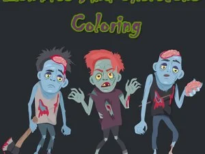 Zombies And Skeletons Coloring - ArcadeTheme